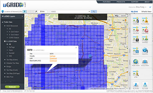 AERIAL LiDAR DATA - uFIND - uGRIDD - Map your georeferenced infrastructure data